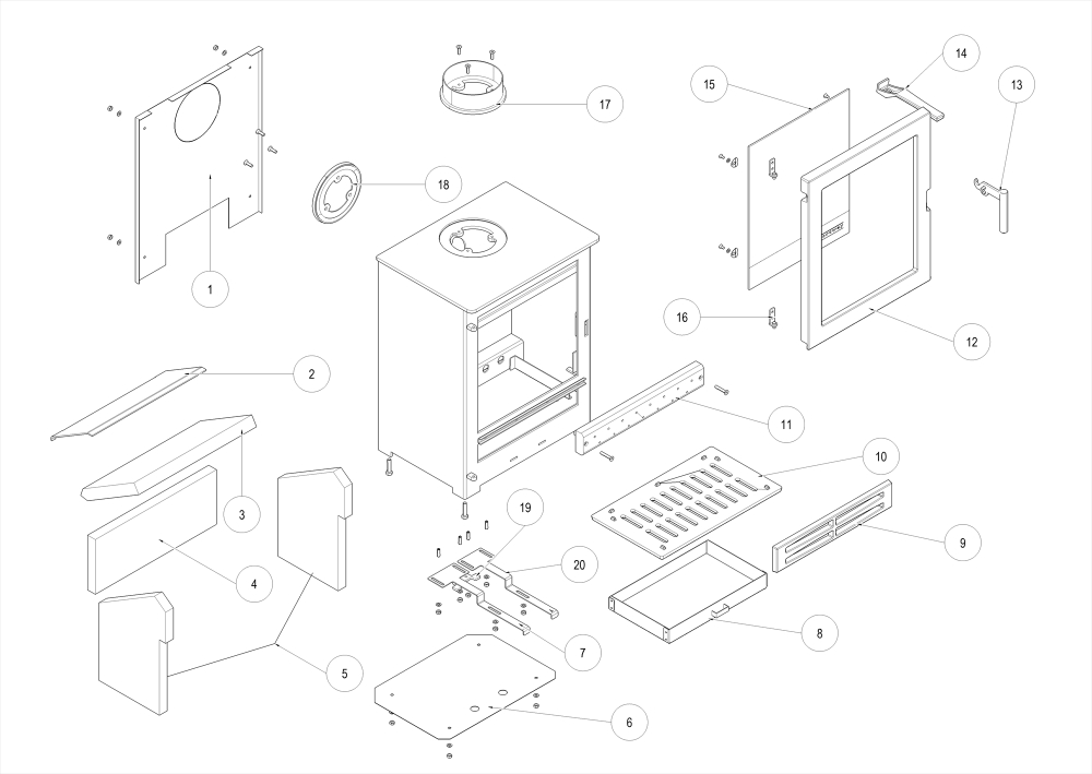 Arundel Deluxe Stove (PCRMSB) - BFM Europe Ltd