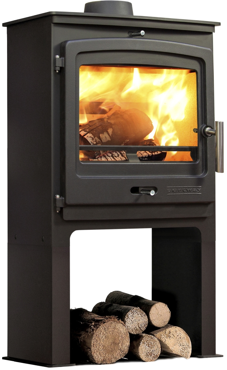 P2 Contemporary Multifuel Stove High Legs - BFM Europe Ltd