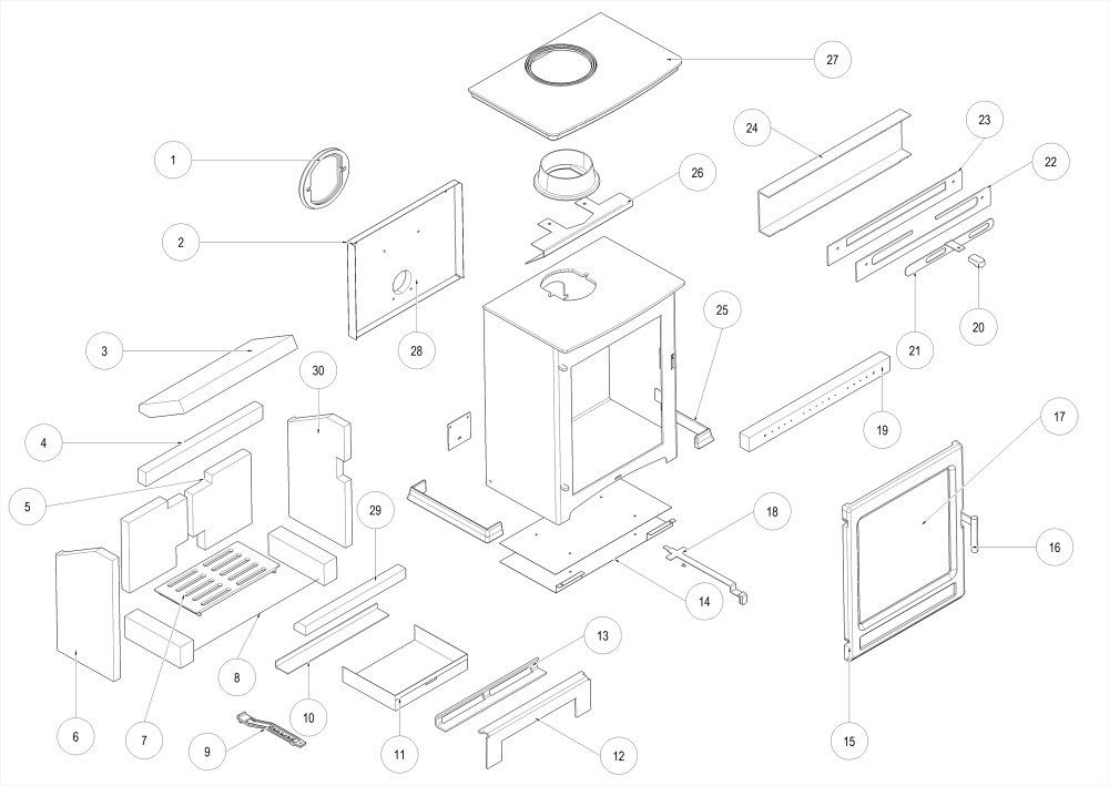 Luxima Multifuel Deluxe Stove (PLXMFT) - BFM Europe Ltd